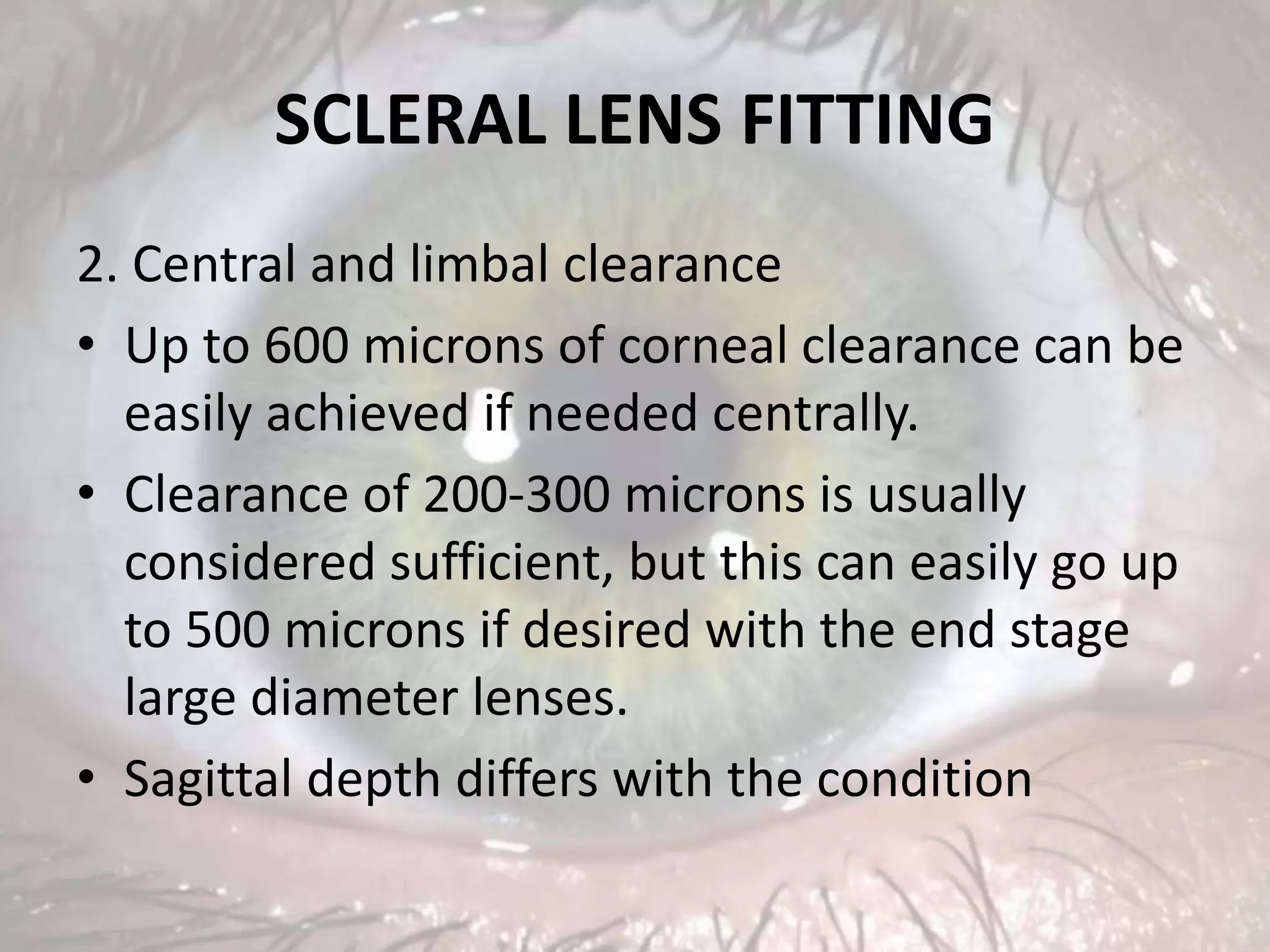 Scleral contact lens in Ophthalmology | PPTX