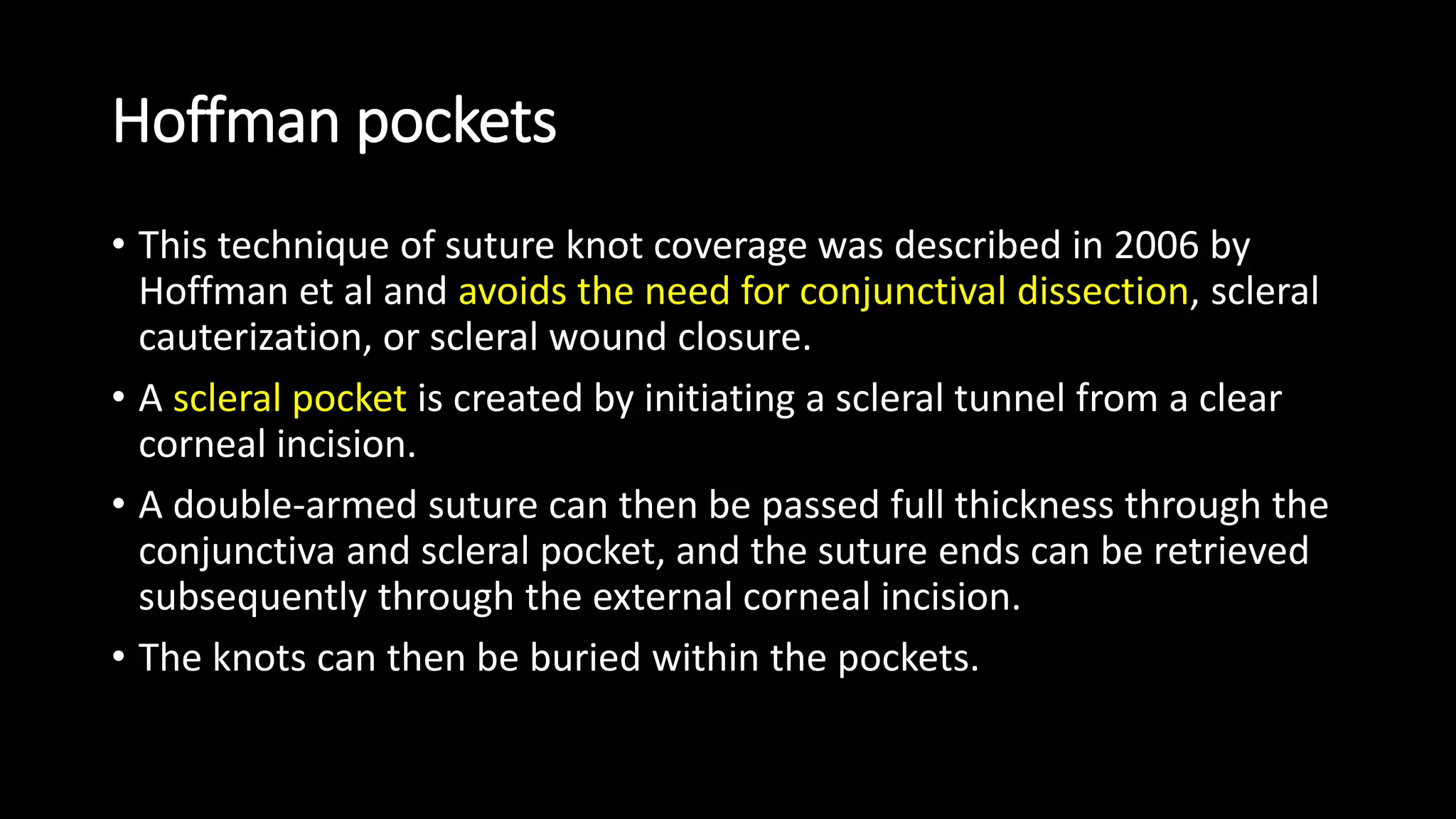 Scleral fixation technique | PPTX