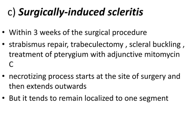 Scleritis | PPTX | Eye and Vision Conditions | Diseases and Conditions