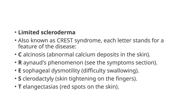 Scleroderma.pptx skin infection scleroderma | PPTX