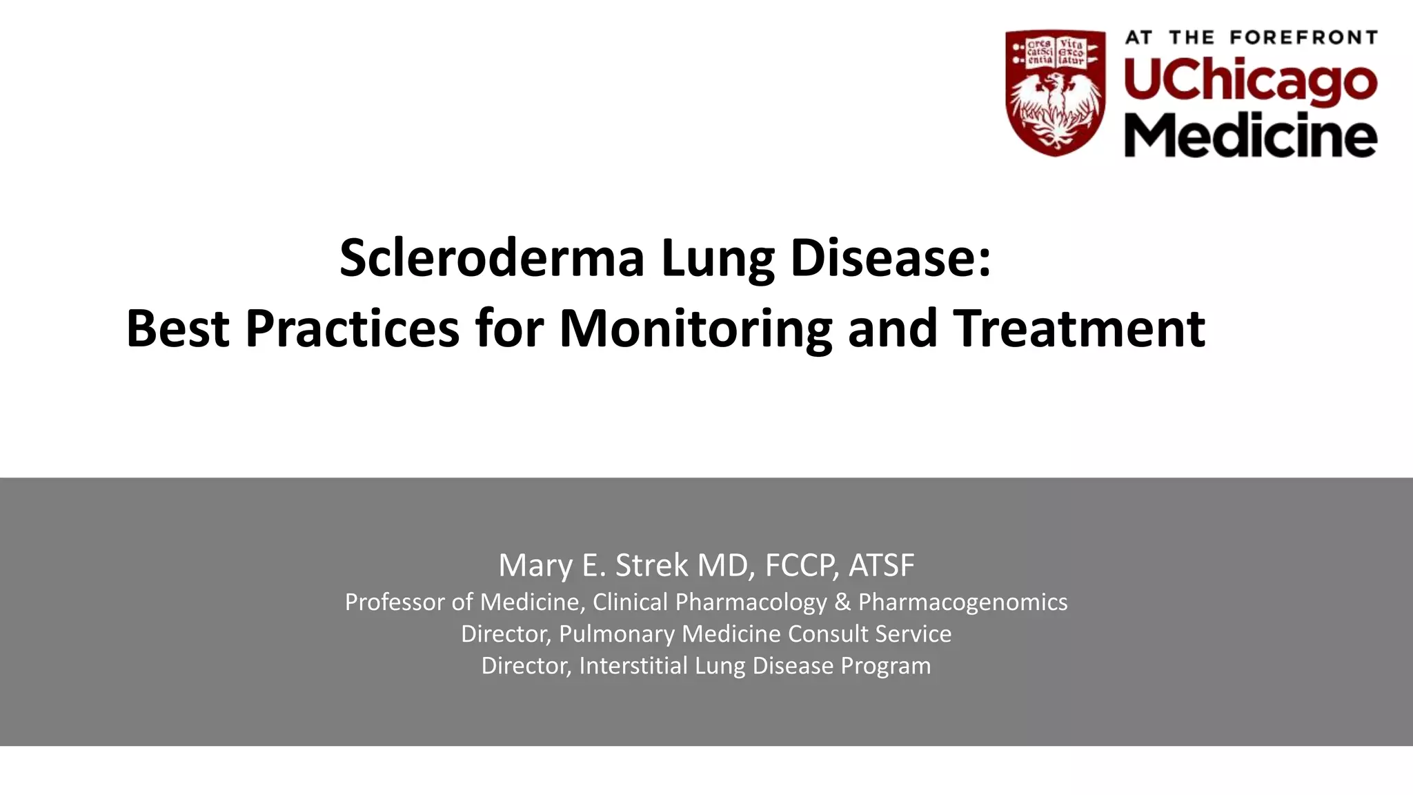 Scleroderma Lung Disease: Best Practices for Monitoring and Treatment | PPT