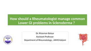 scleroderma lower GI involvement and management | PPTX