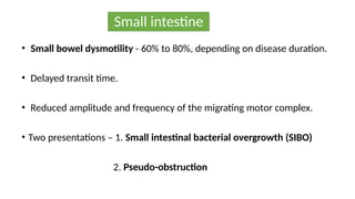 scleroderma lower GI involvement and management | PPTX