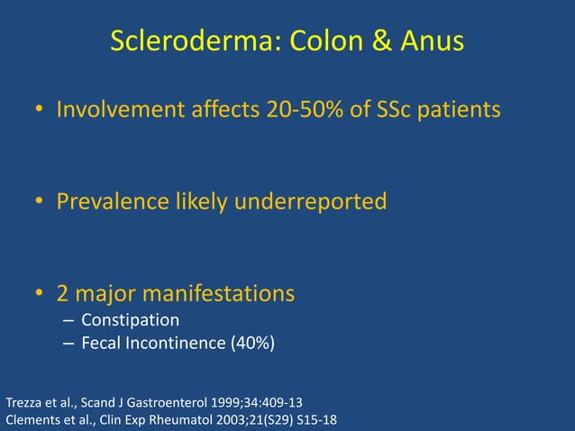 Scleroderma: A Primer on GI Manifestations | PPT | Free Download