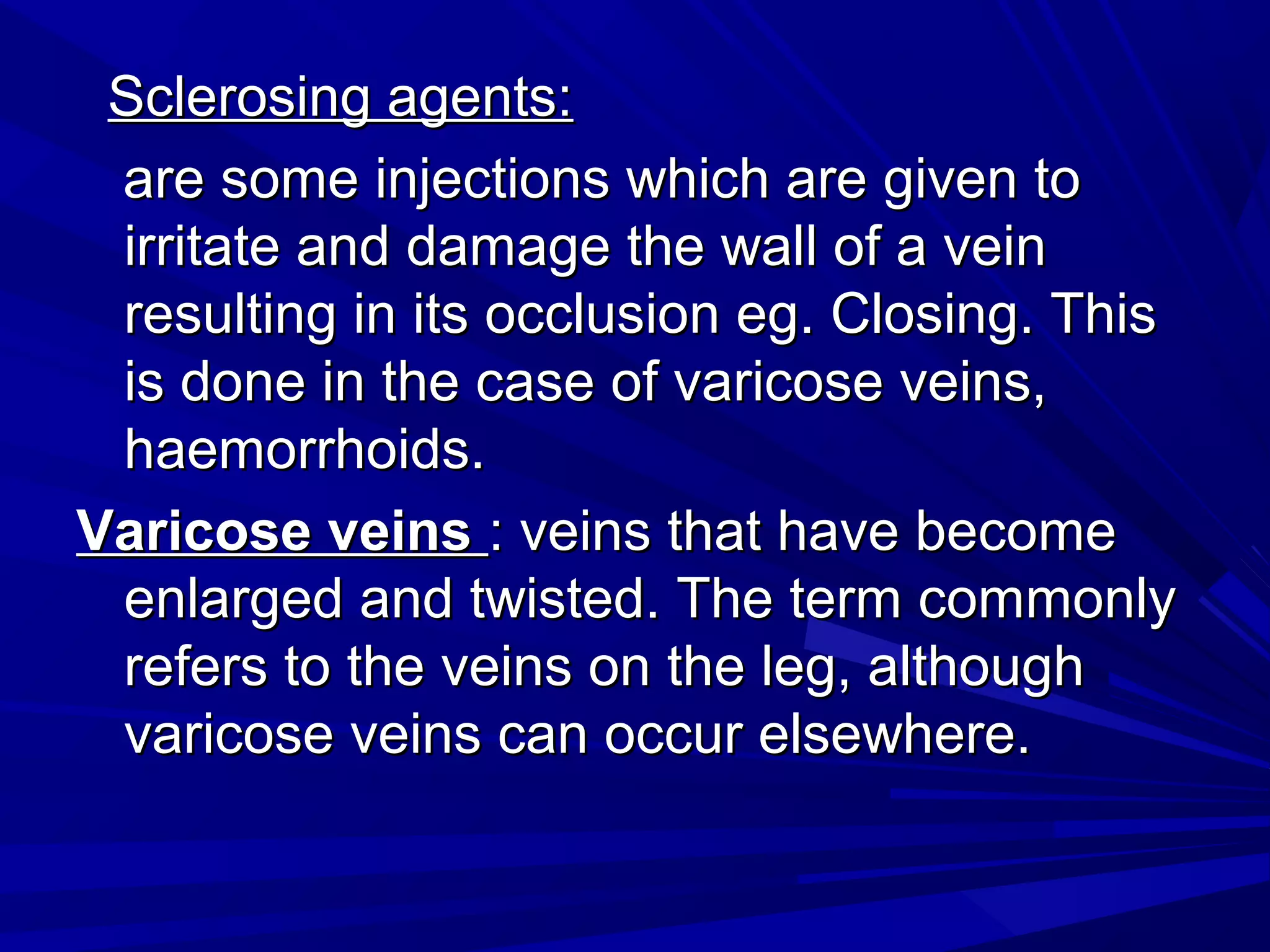 Sclerosing agents | PPT