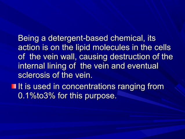 Sclerosing agents | PPT