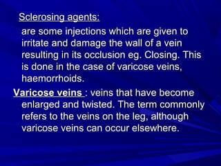 Sclerosing agents | PPT