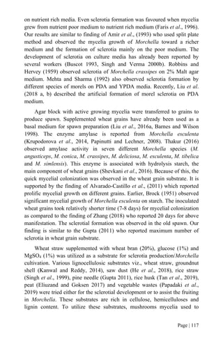 Sclerotia production a way ahead to morchella Cultivation | PDF