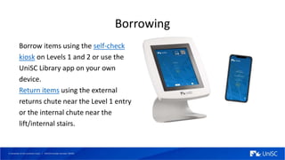 UniSC Sunshine Coast library self-guided tour | PPTX