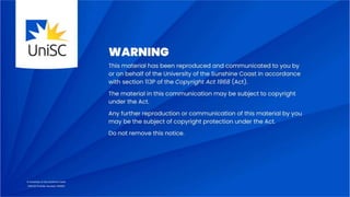 UniSC Sunshine Coast library self-guided tour | PPTX