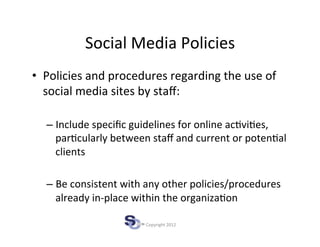 Importance of Social Media Policies - Critical Components | PPT