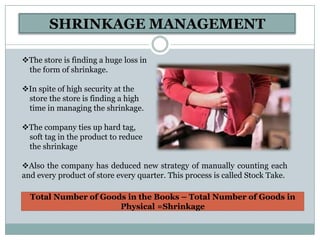 Stock Management at Big Bazaar | PPSX