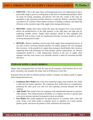 SUPPLY CHAIN AND LOGISTICS MANAGEMENT | PDF