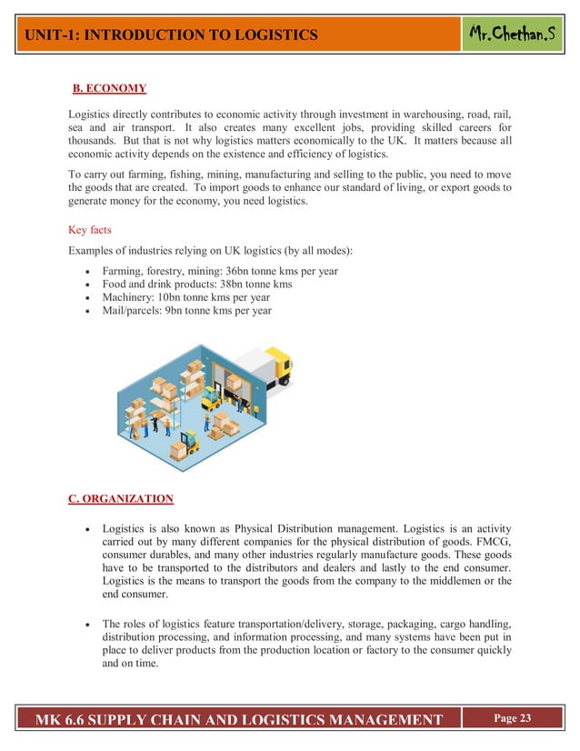 INTRODUCTION TO LOGISTICS | PDF