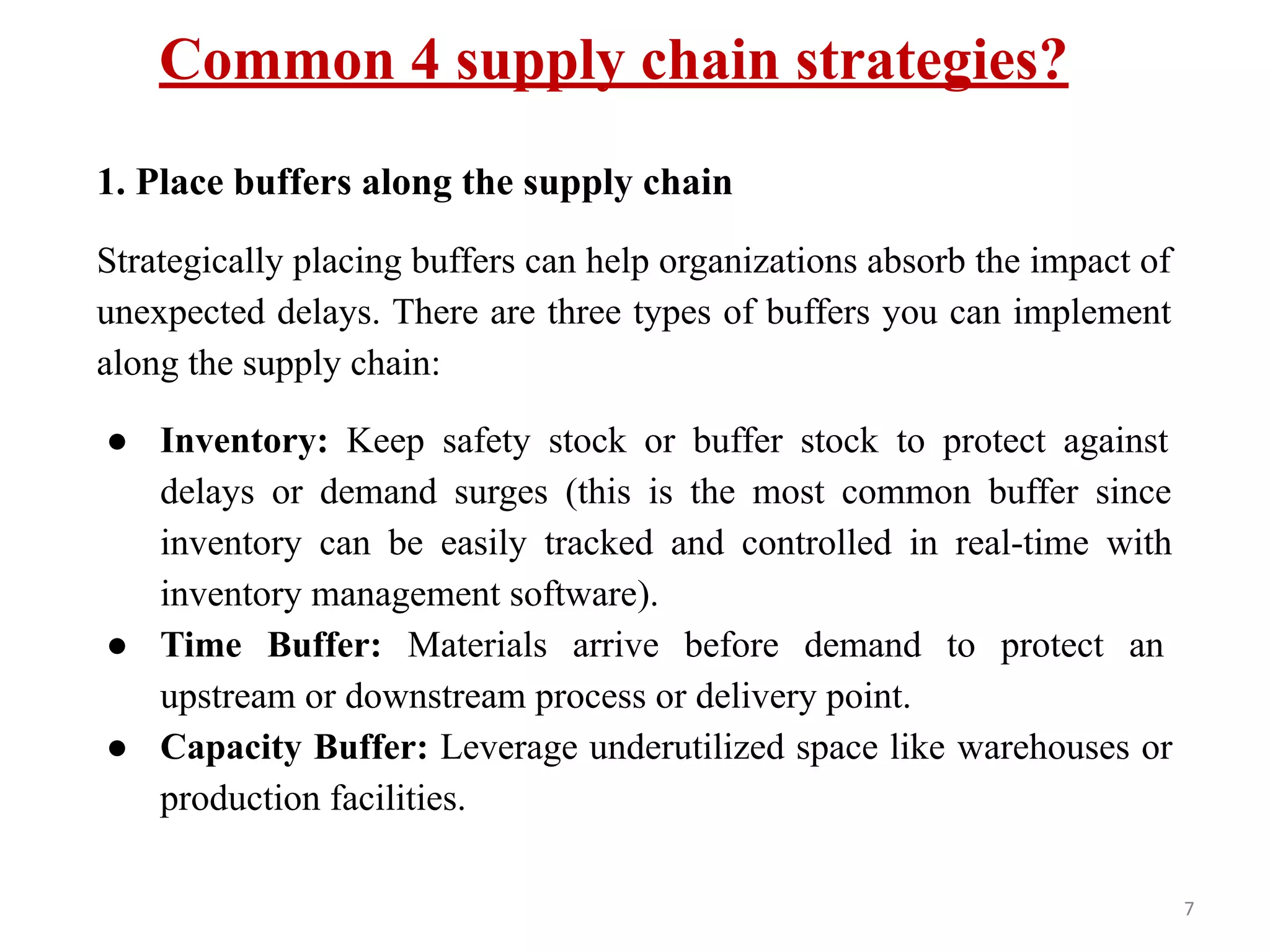 SUPPLY CHAIN STRATEGIES | PDF