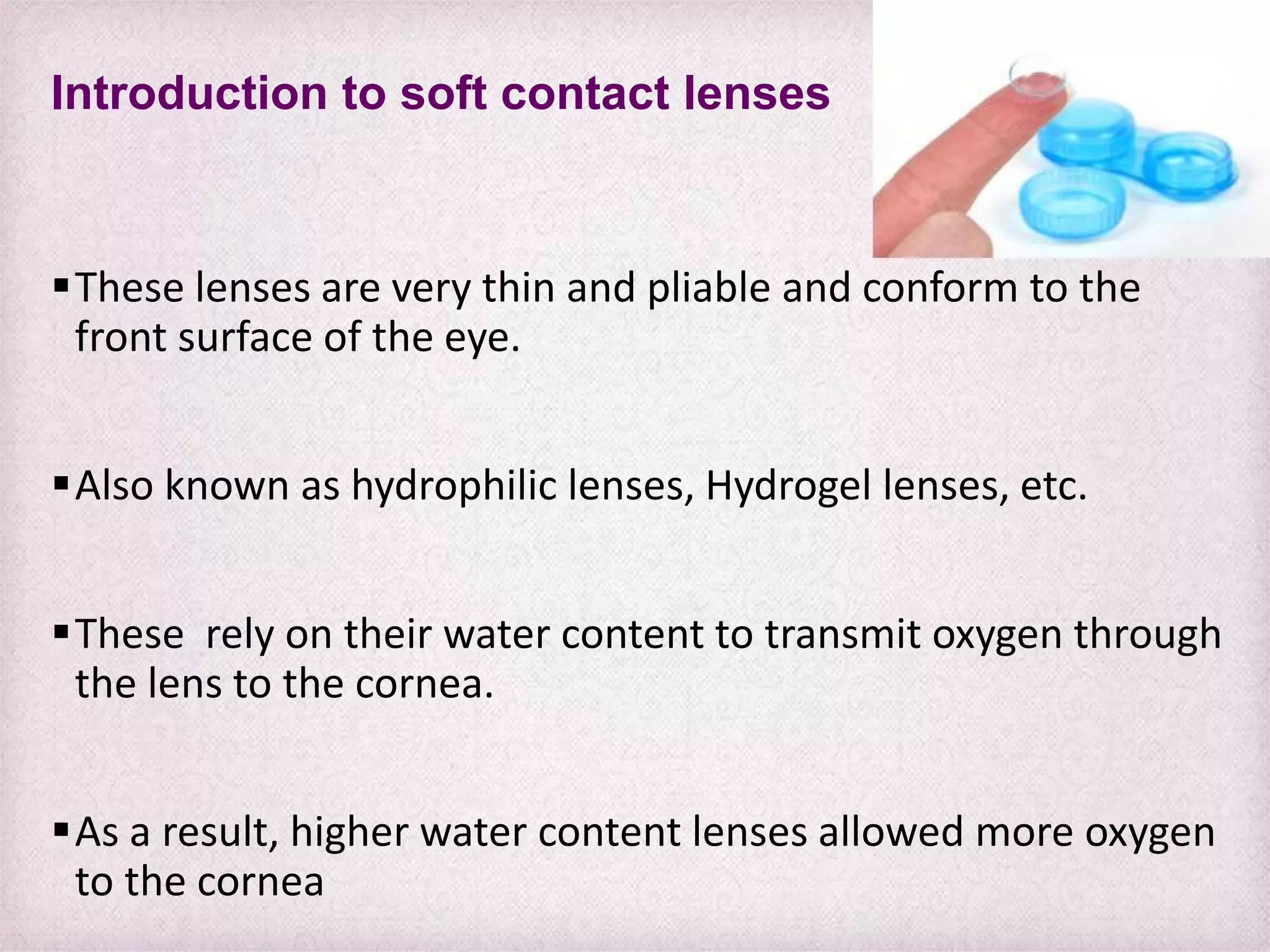 Various Soft Contact Lens- designs and their indications | PPTX