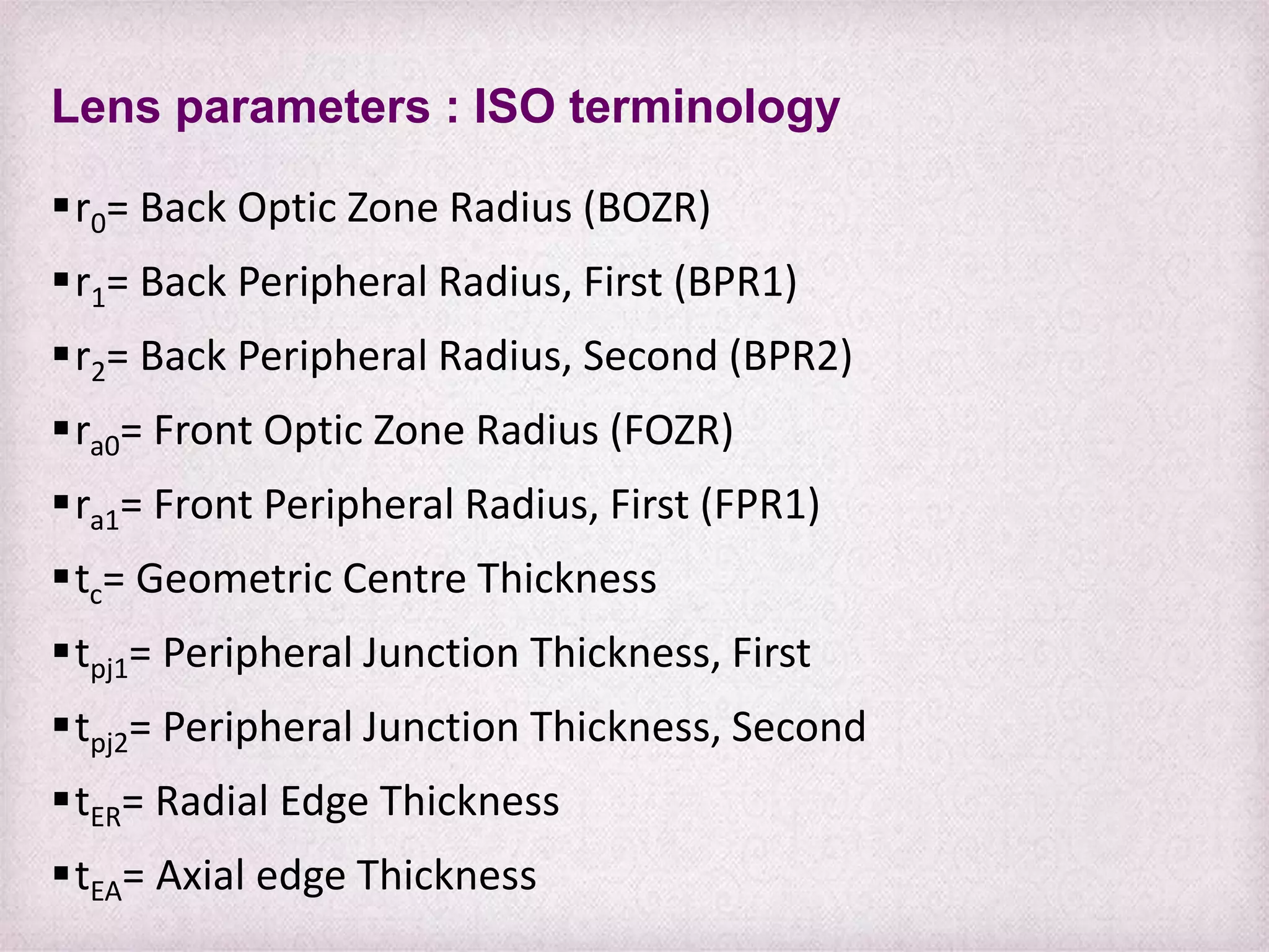 Various Soft Contact Lens- designs and their indications | PPTX