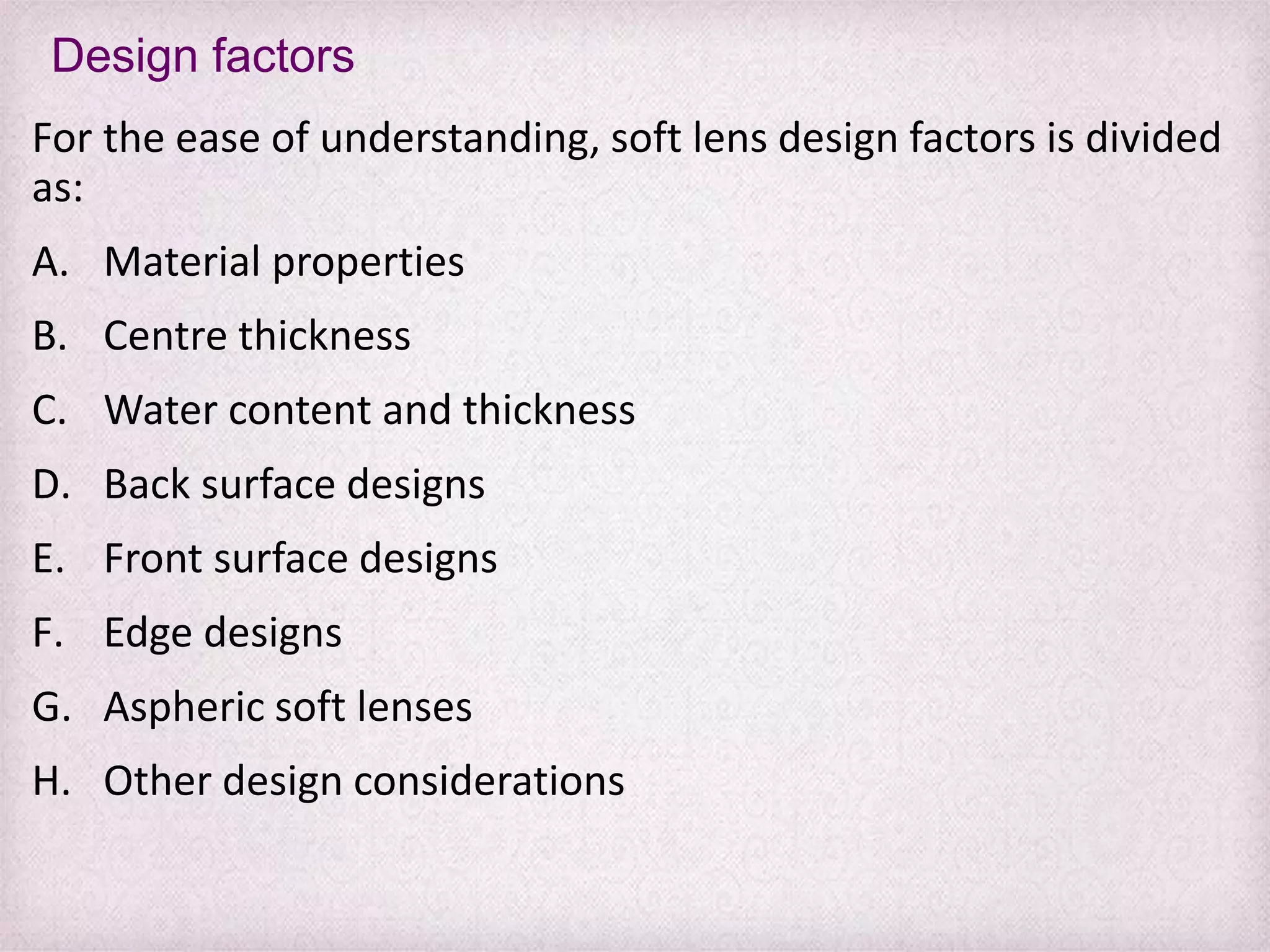 Various Soft Contact Lens- designs and their indications | PPTX