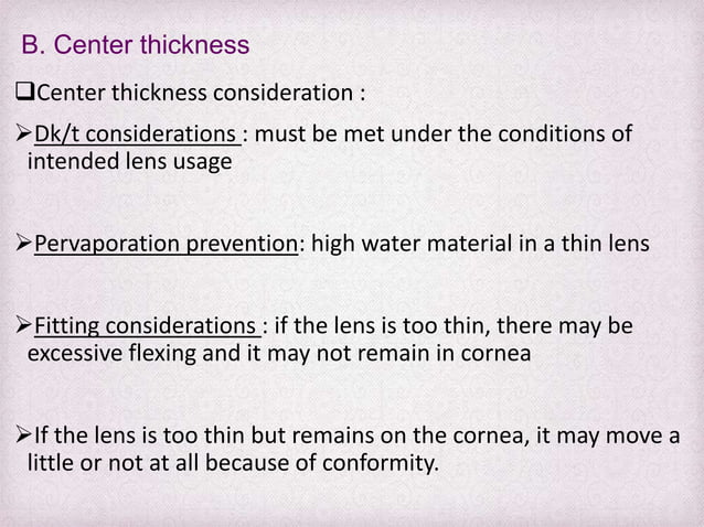 Various Soft Contact Lens- designs and their indications | PPTX