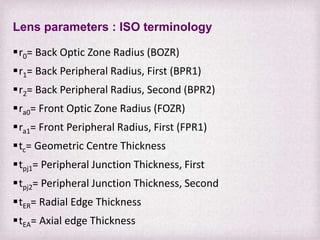 Various Soft Contact Lens- designs and their indications | PPTX