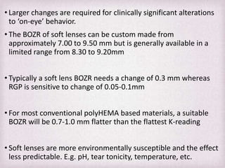 Various Soft Contact Lens- designs and their indications | PPTX
