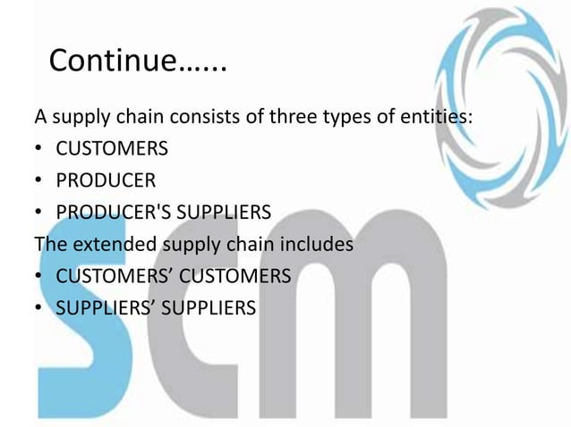 Scm presentation by junaid | PPTX