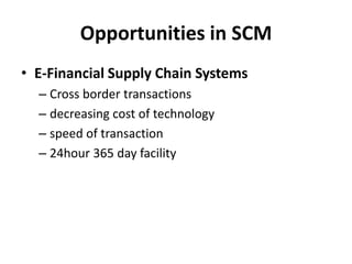 Scm | PPTX | Logistics | Business