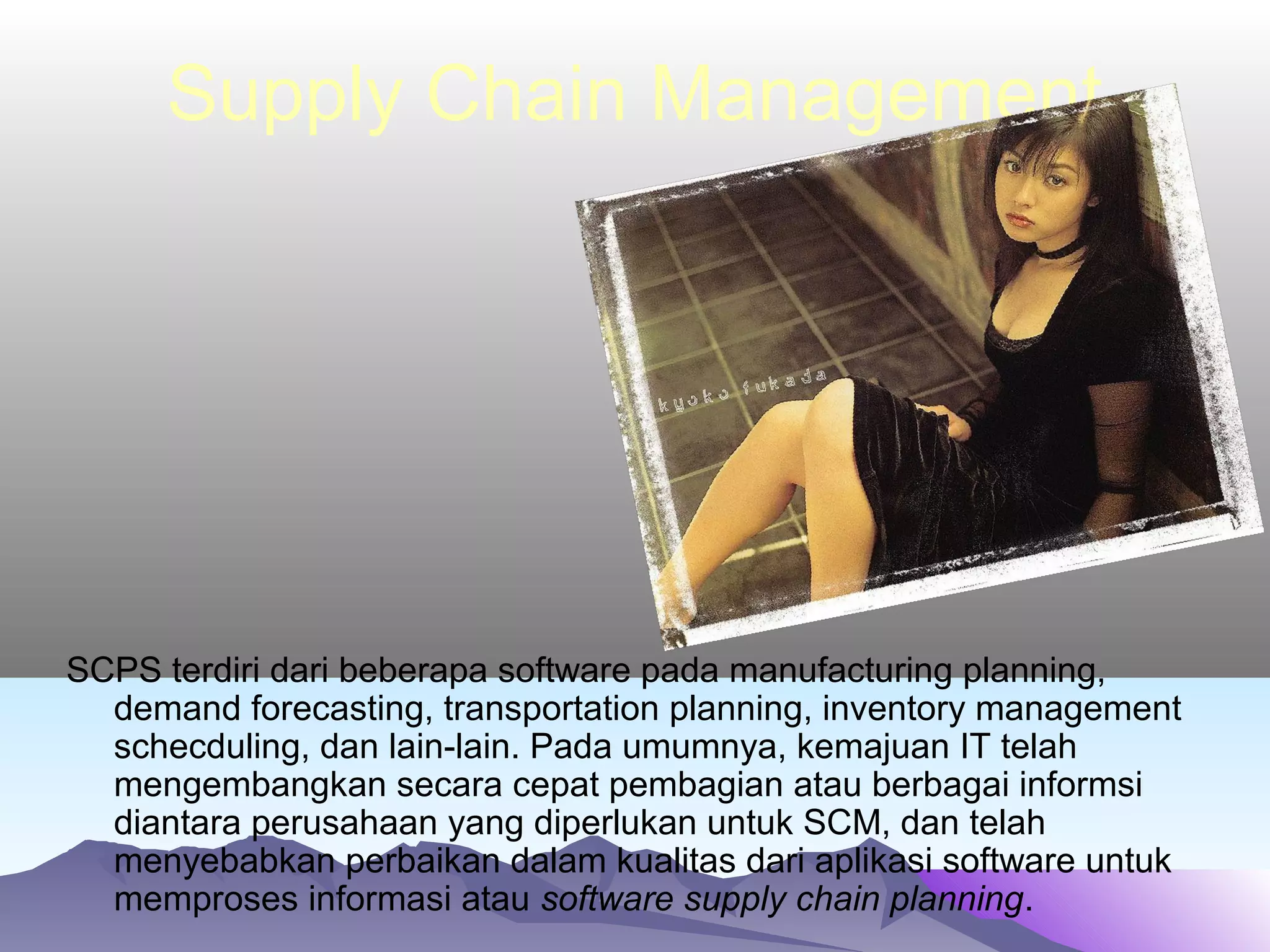Intro SCM oleh Sugito | PPT Intro SCM oleh Sugito | PPT