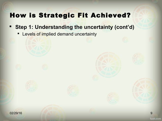 Achieving Strategic Fit and Scope | PPT