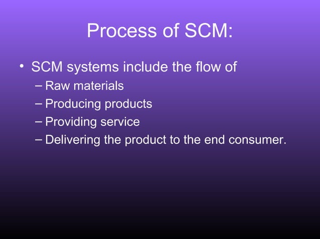 Oracle Scm | PPT