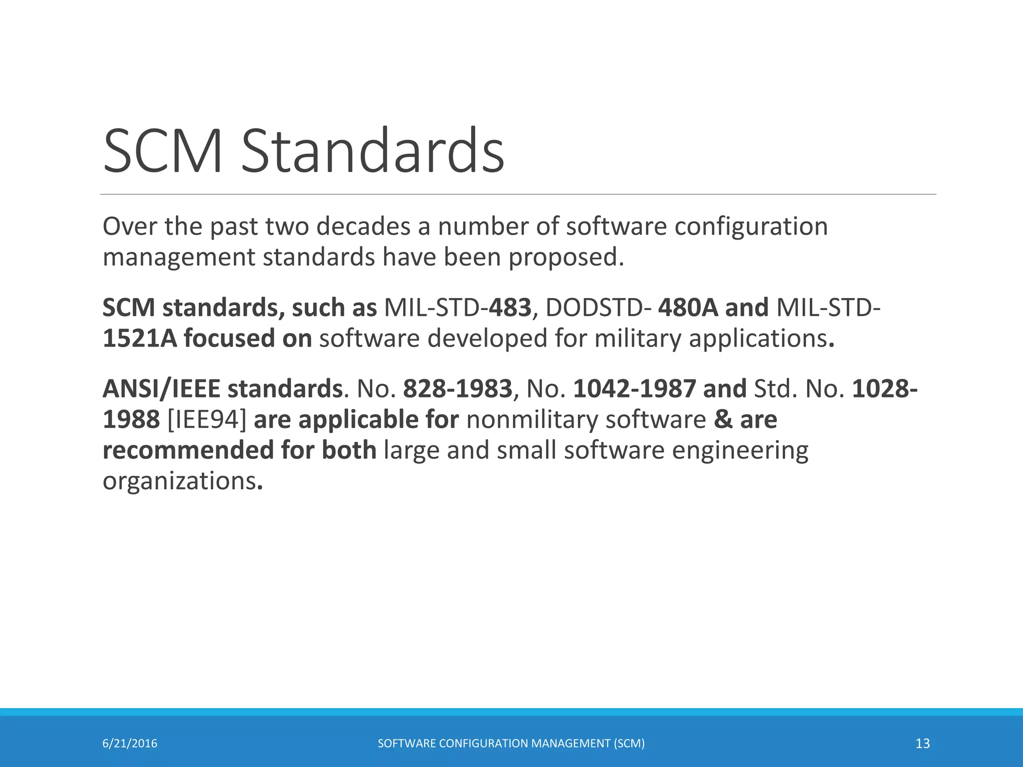 Software Configuration Management (SCM) | PPTX