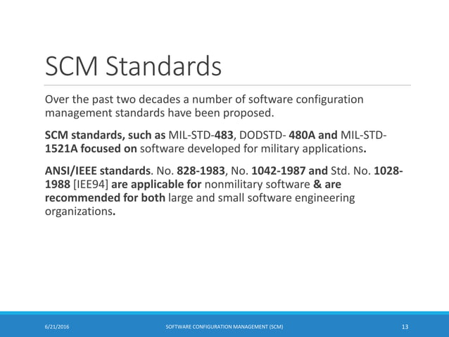 Software Configuration Management (SCM) | PPTX | Operating Systems | Computer Software and ...