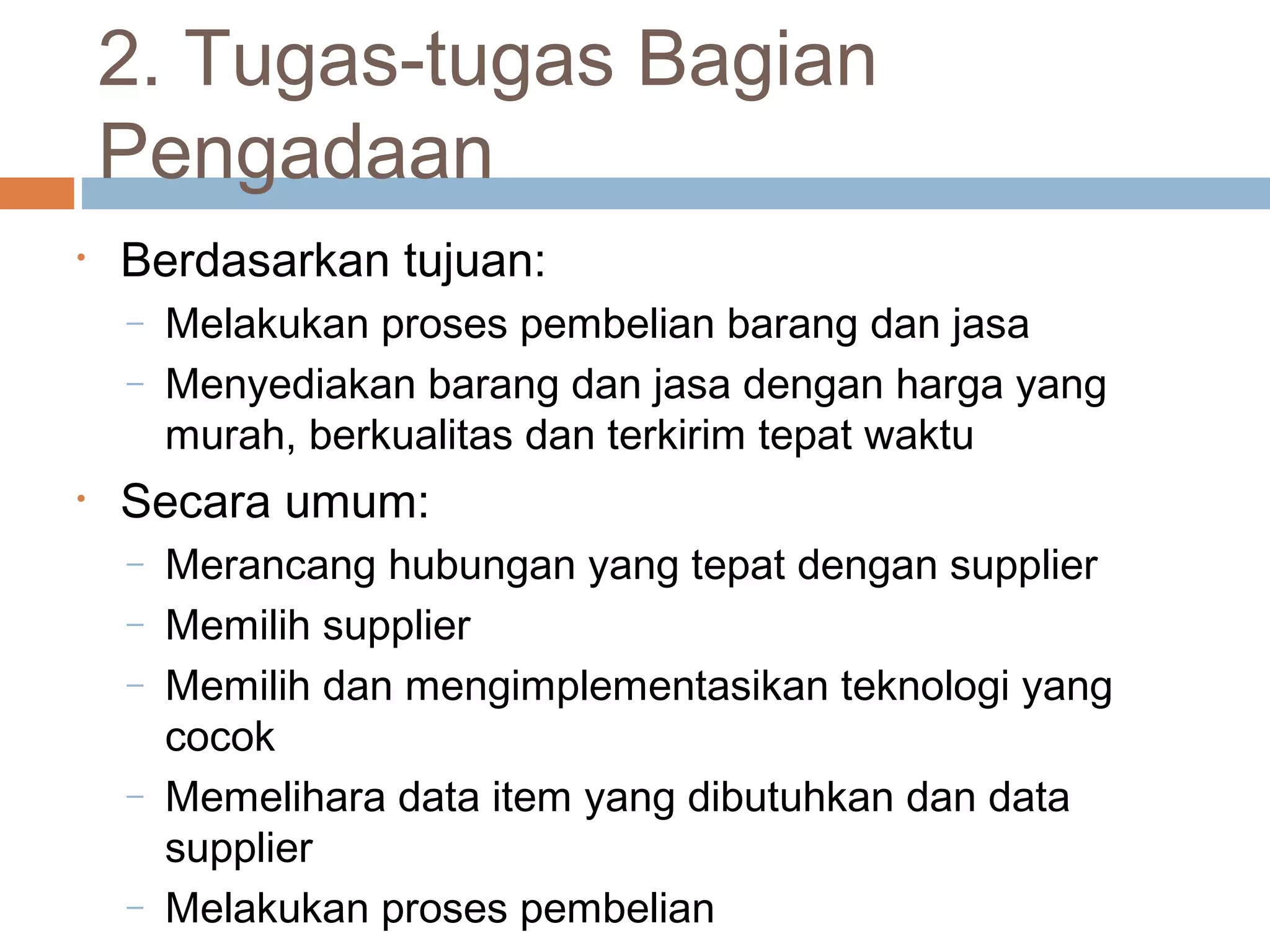 Scm 08 manajemen pengadaan | PPT