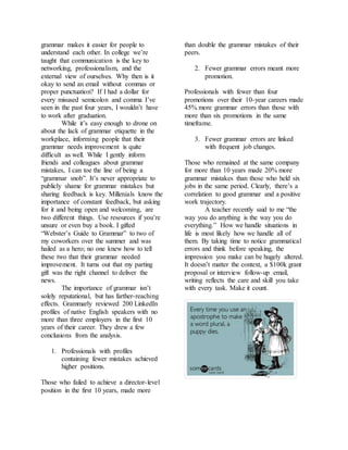 Grammar in the Workplace | DOCX