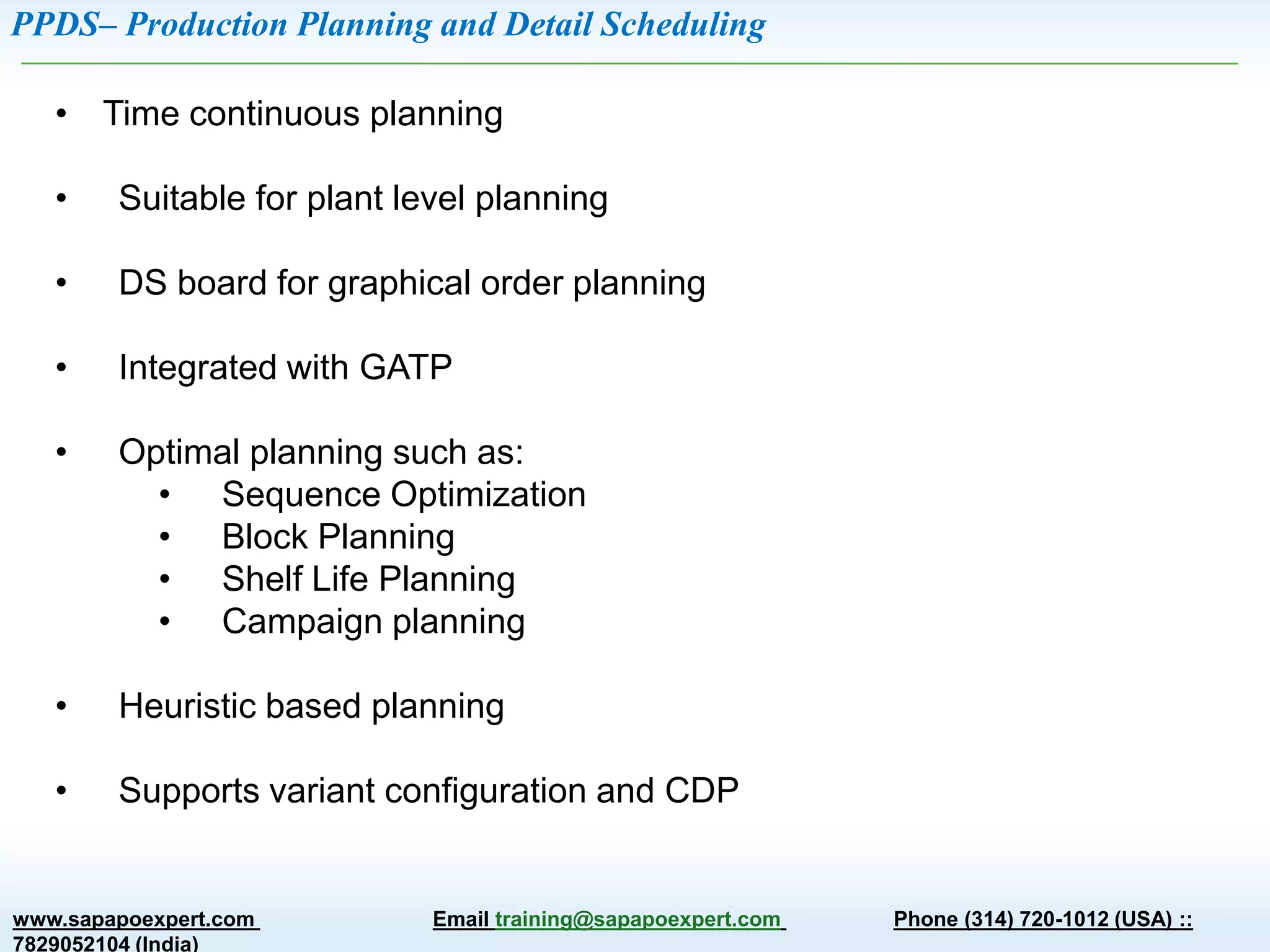 Supply Chain Planning and SAP APO Overview | PPTX