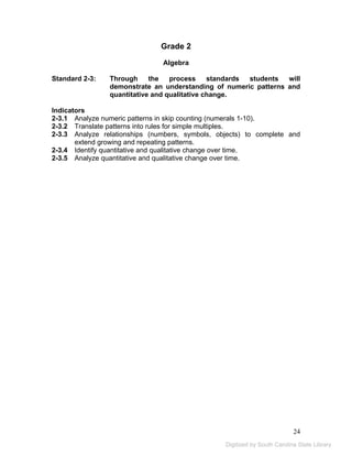 SC Math Academic Standards | PDF