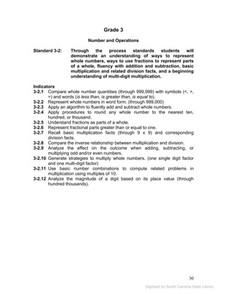 SC Math Academic Standards | PDF