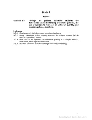 SC Math Academic Standards | PDF
