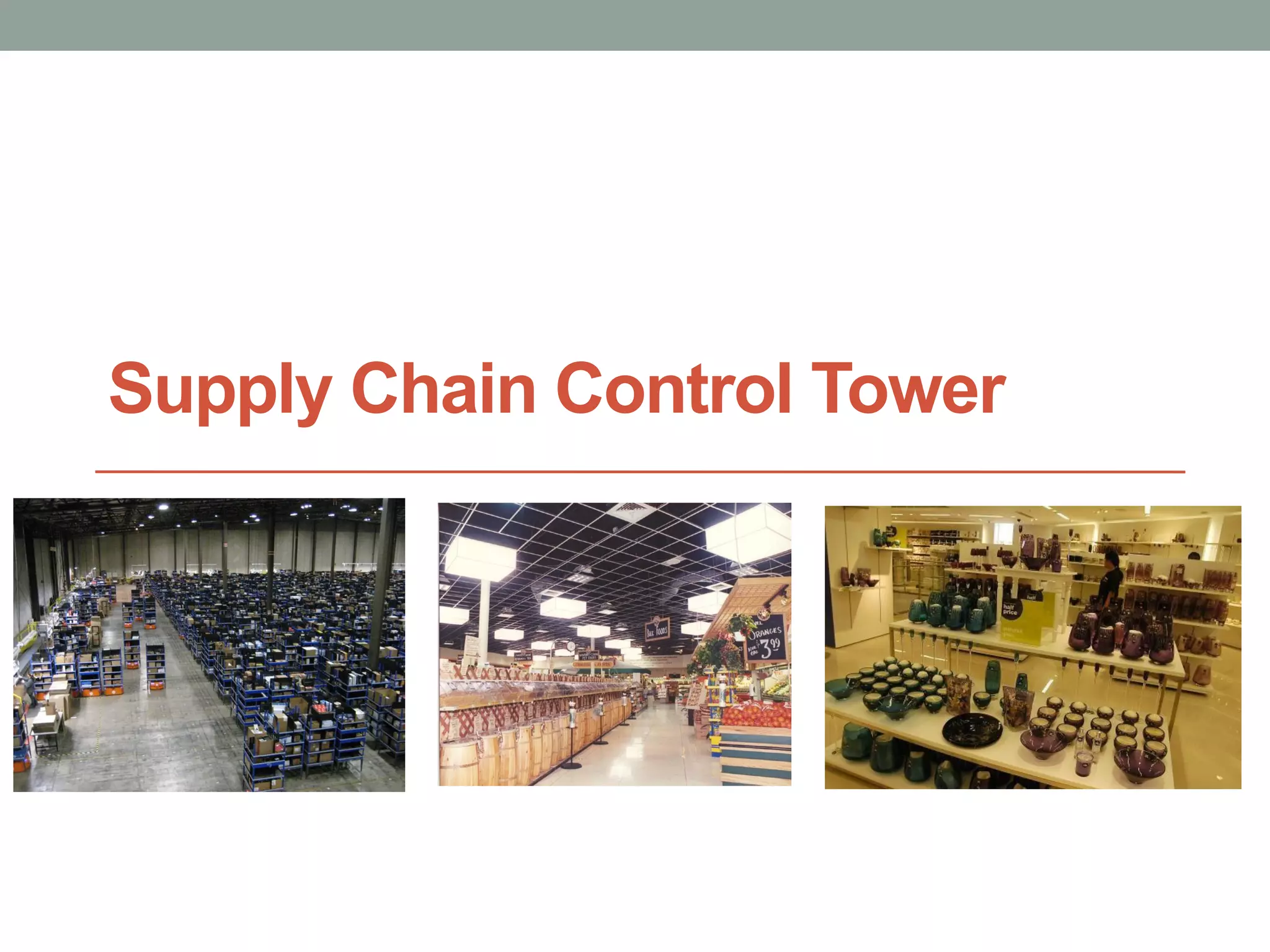 Supply Chain Control Tower | PDF