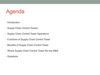 Supply Chain Control Tower | PDF