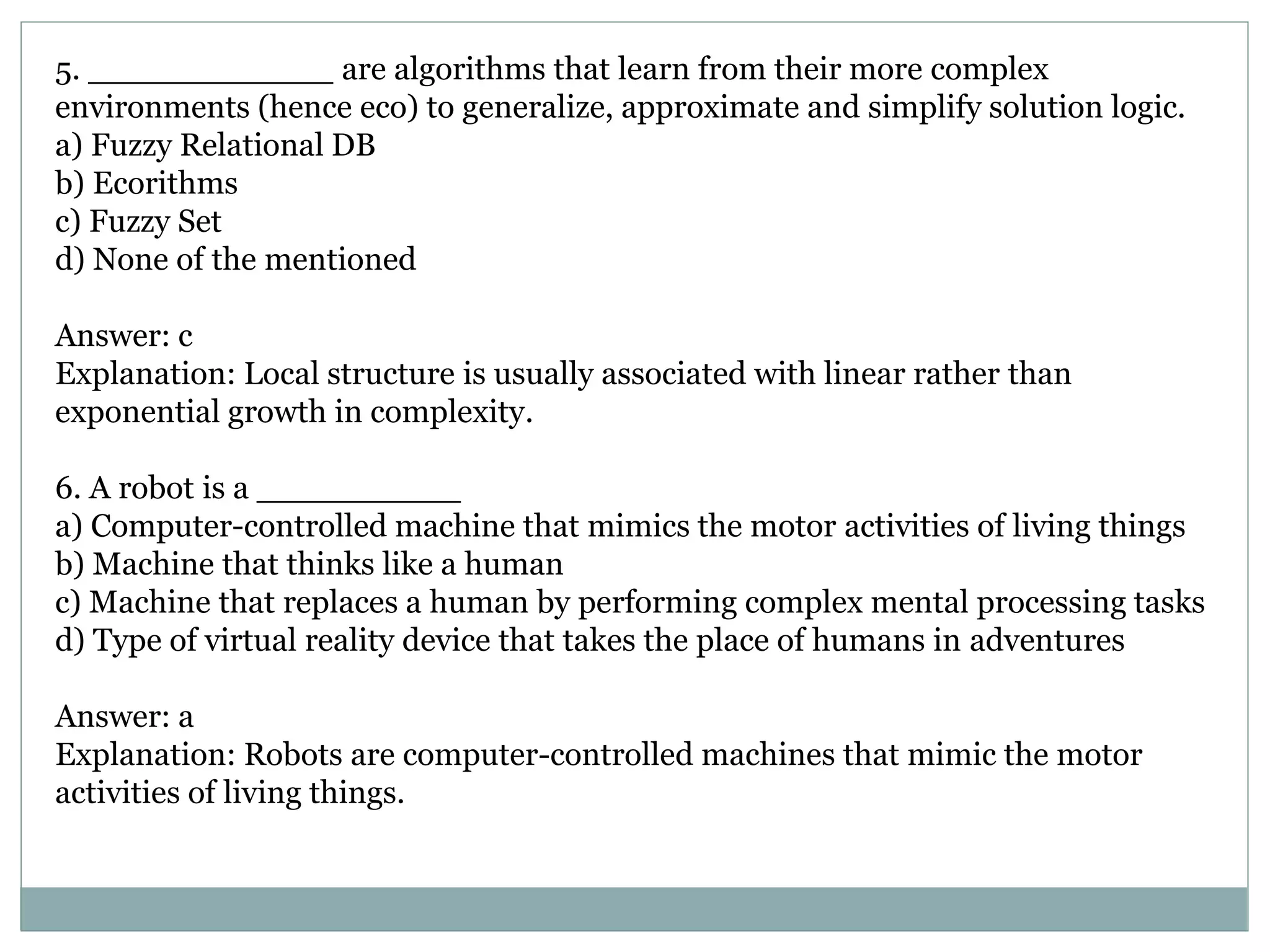 Fuzzy System And Fuzzy Logic Mcq Ppt