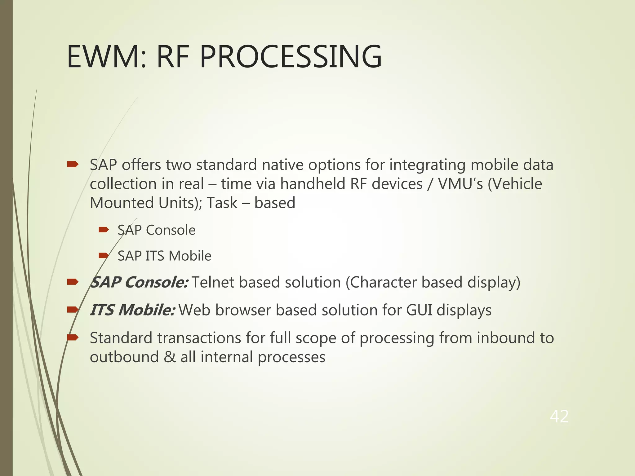 SCM EWM Solution | PPTX