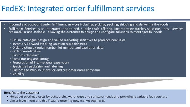 FedEX- Supply Chain Management | PPT