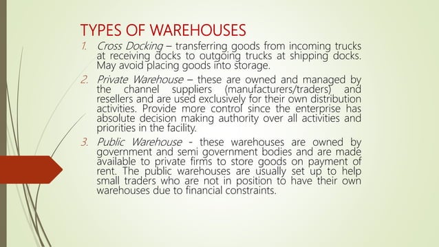 DISTRIBUTION ISSUES IN SCM | PPTX