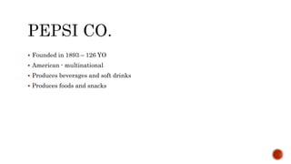 Supply Chain Management Of Pepsi company | PPTX