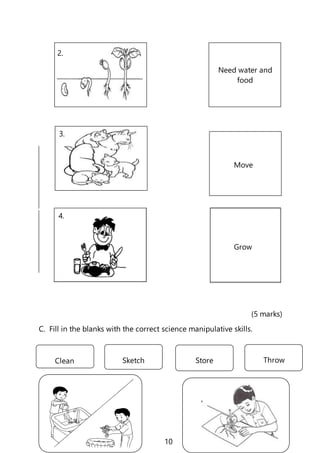 sains pertengahan tahun untuk tahun 1 | DOC