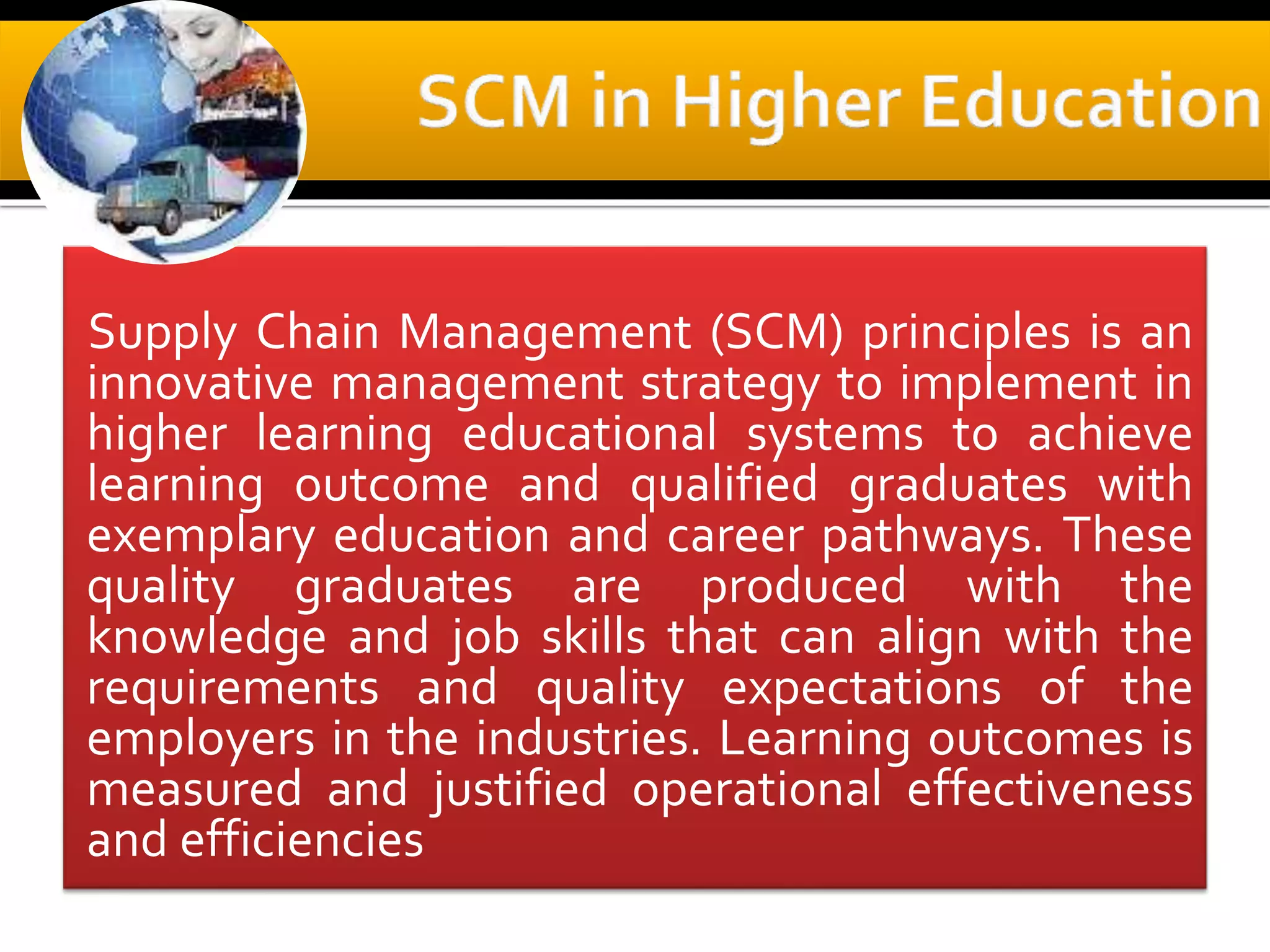 SCM for Higher Education | PPTX