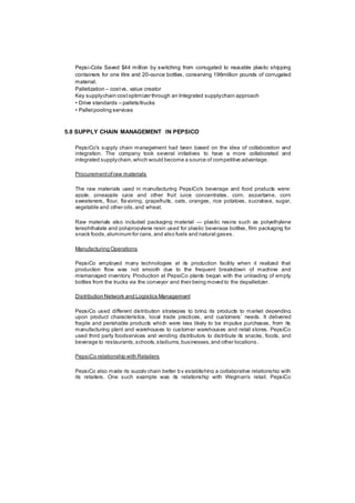 Scm in pepsico | DOCX