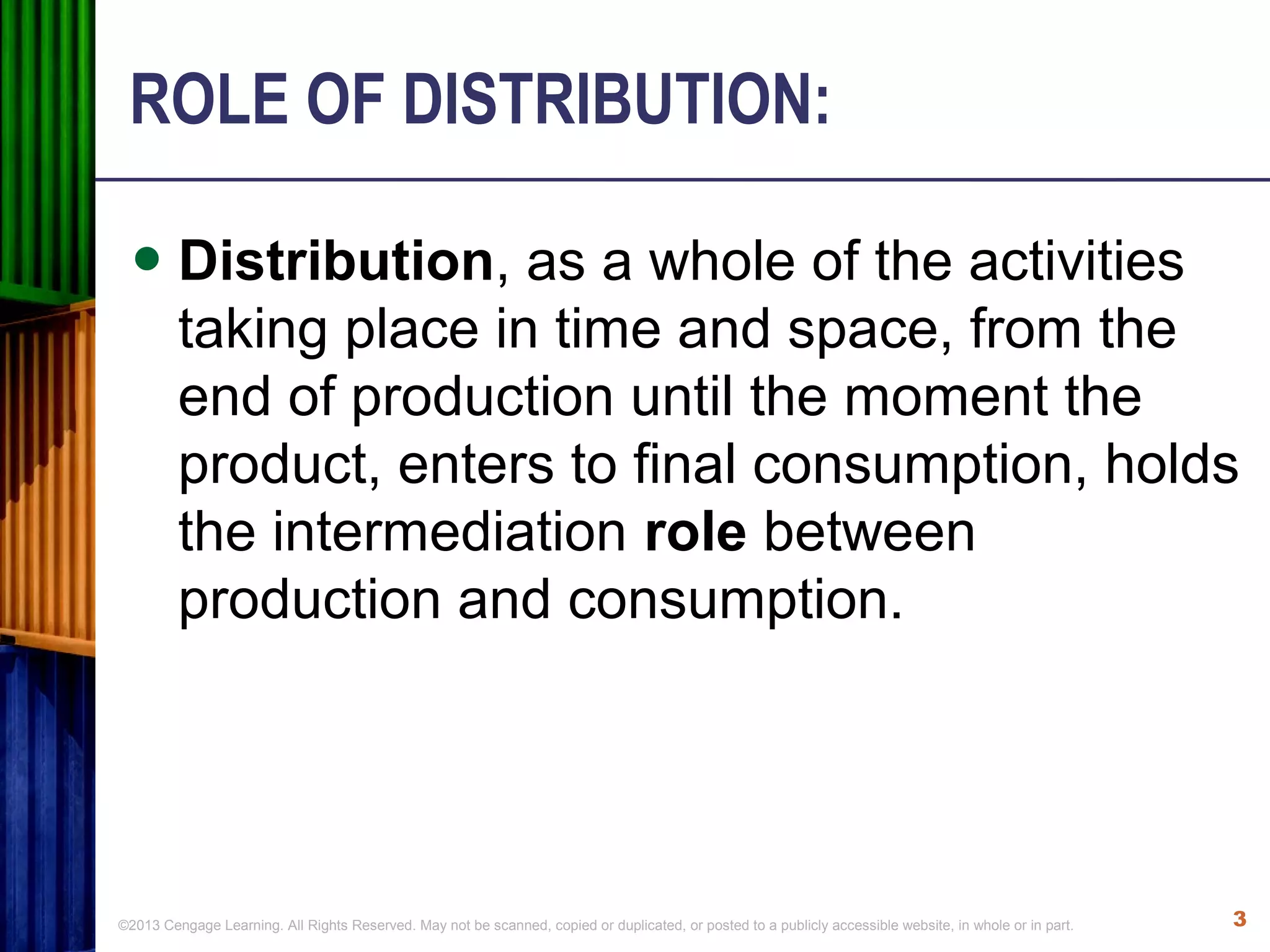 Role of Distribution in supply chain | PPT