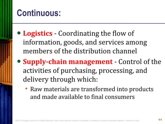 Role of Distribution in supply chain | PPT